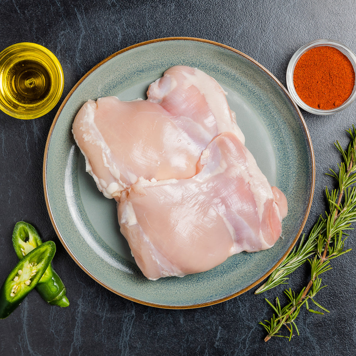 Chicken Thigh Fillets 2ea– The Lucky Pig